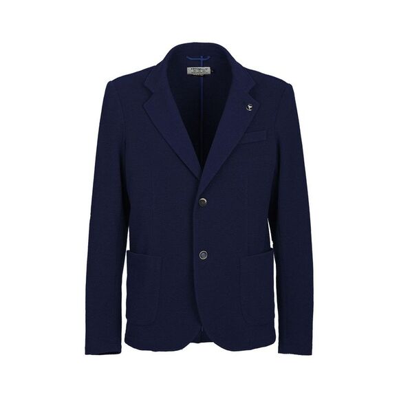 Fred Mello | Suits & Blazers | Fred Mello Knit Blazer Navy | Poshmark
